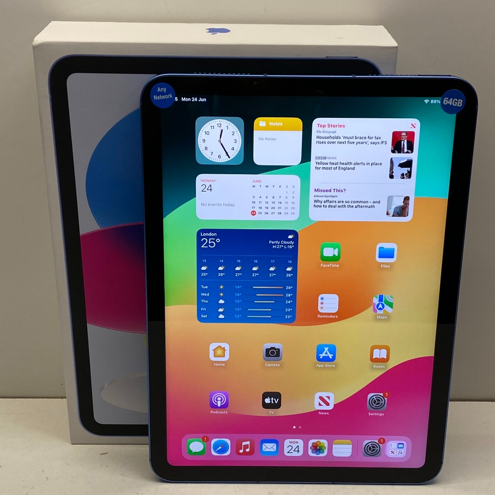 Pre-owned Apple iPad 10th Generation Model A2757 64GB WiFi & Unlocked ...